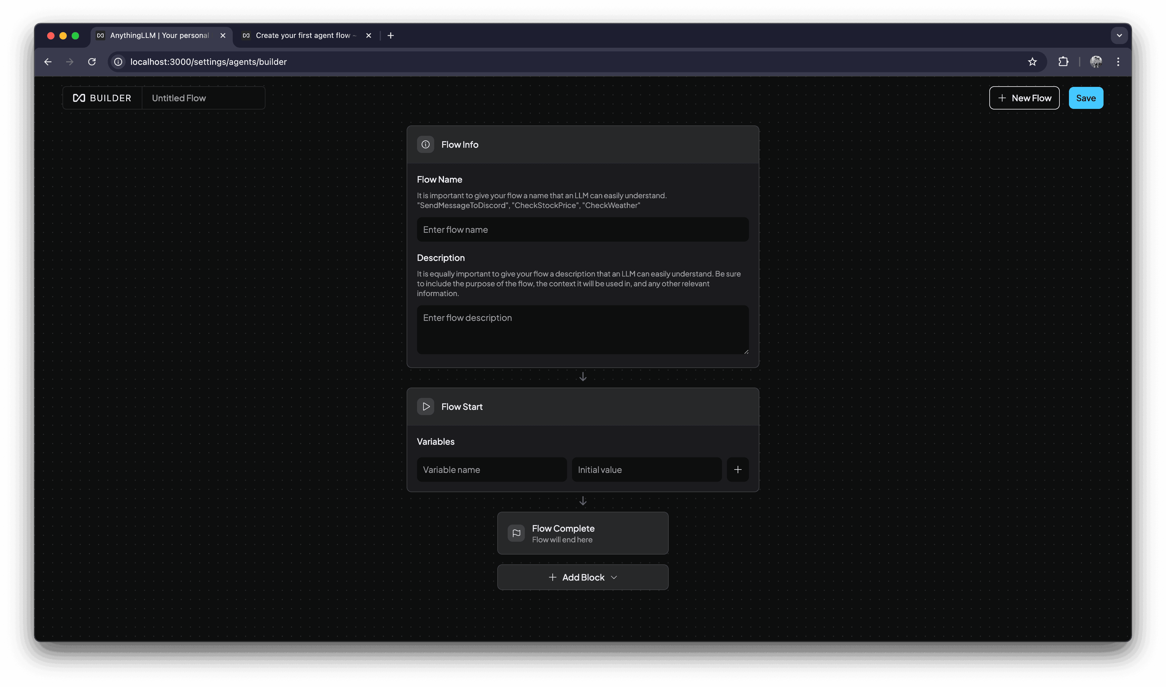 Getting Started with Flows ~ AnythingLLM