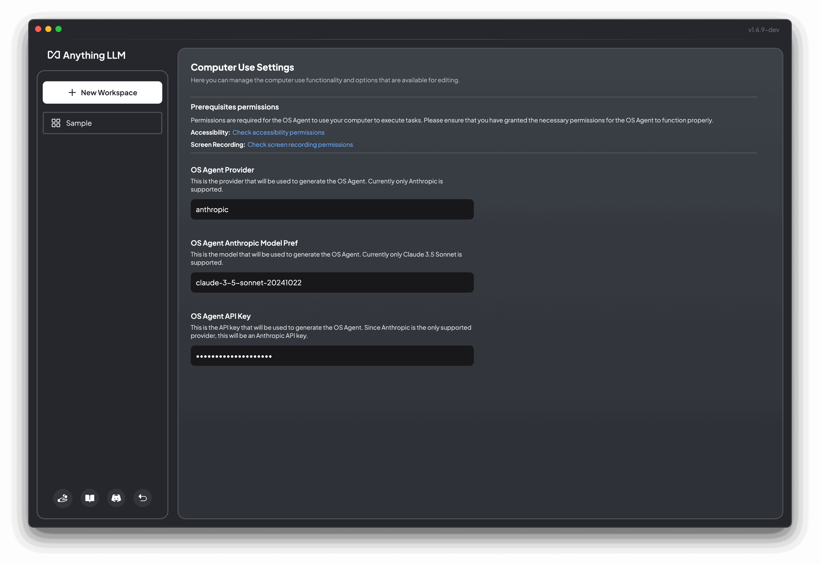 AI Computer use ~ AnythingLLM