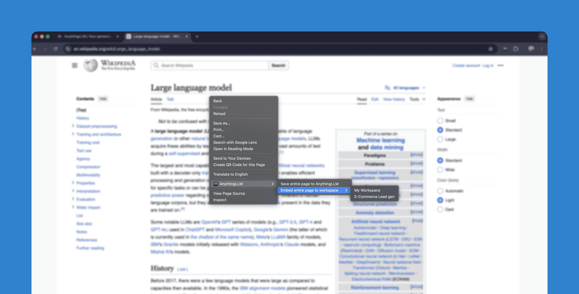 AnythingLLM Browser Extension ~ AnythingLLM